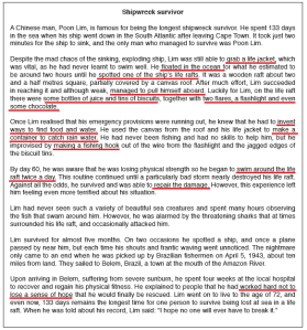 Reading & Writing: Exercise 4 (Summary writing) – IGCSE AID