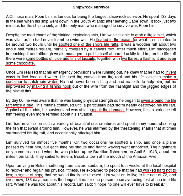 Reading & Writing: Exercise 4 (Summary writing) – IGCSE AID