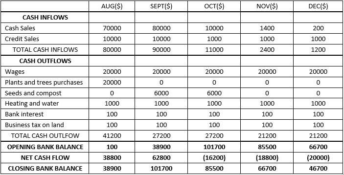 5.2 – Cash Flow Forecasting and Working Capital – IGCSE AID